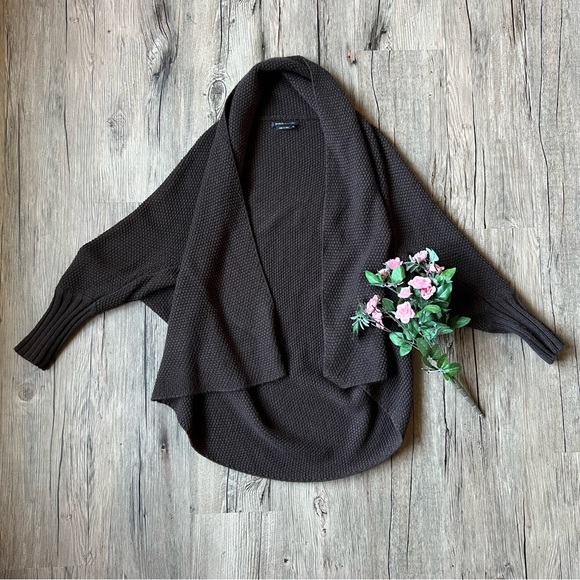 BCBGMaxAzria | Sweaters | Bcbg Max Azria Chocolate Brown Chunky Knit ...